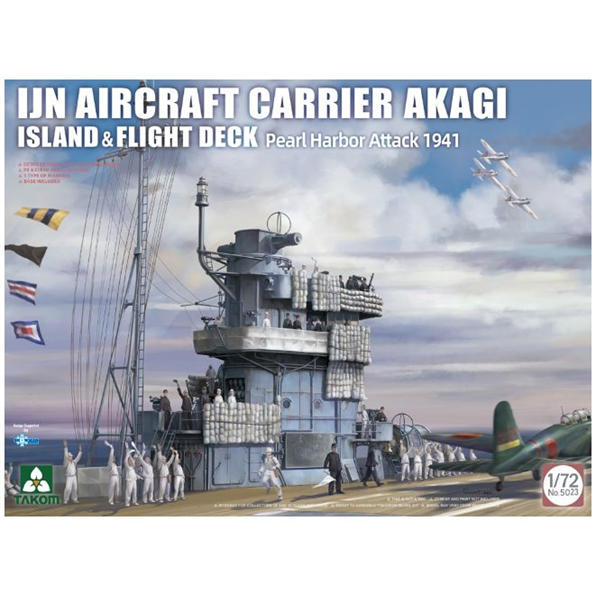 IJN Aircraft Carrier Akagi Island and Flight Deck Pearl Harbor 1941 - John Ayrey Die Casts
